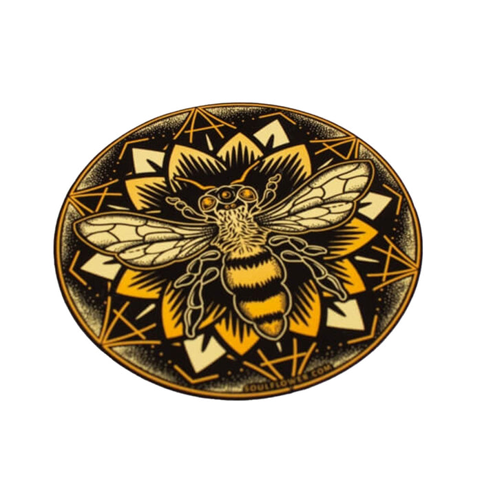 Bee Mandala Sticker – Sunshine Daydream