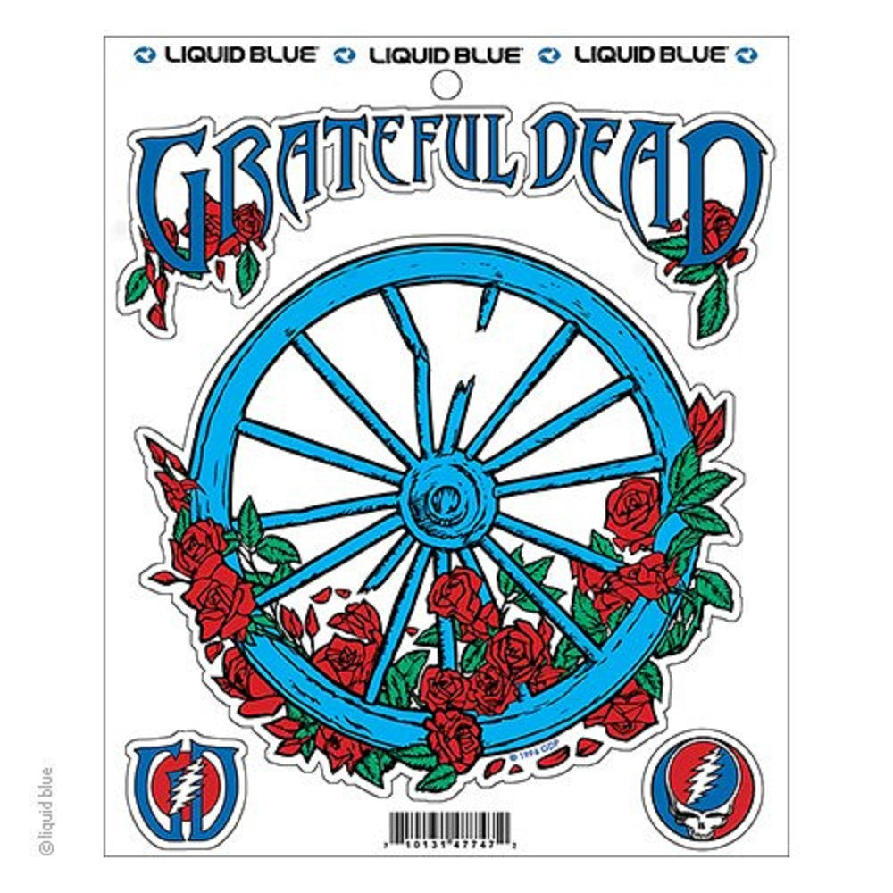 Grateful Dead Wheel and Roses Multi Sticker – Sunshine Daydream