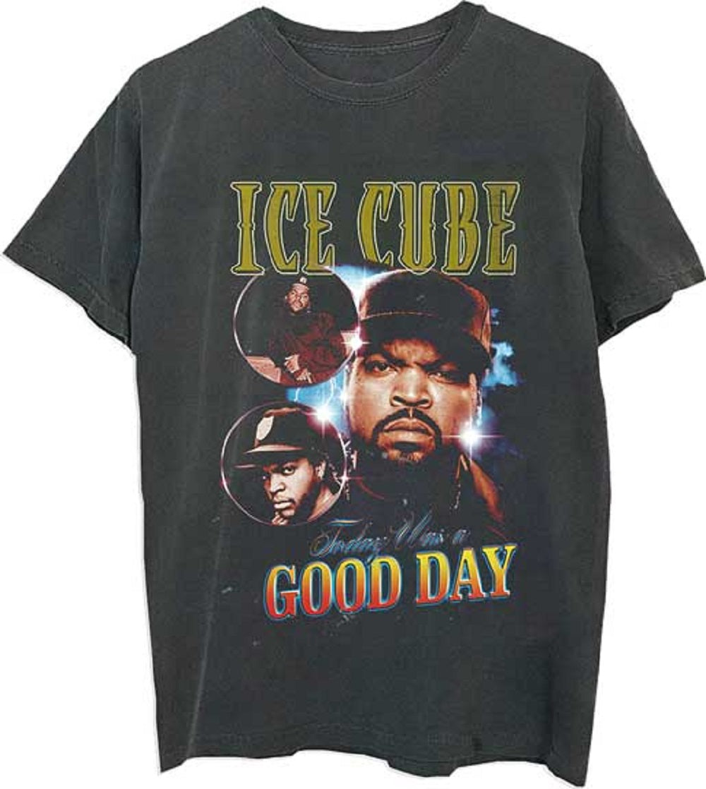 Ice Cube Good Day Photo Collage T-Shirt – Sunshine Daydream