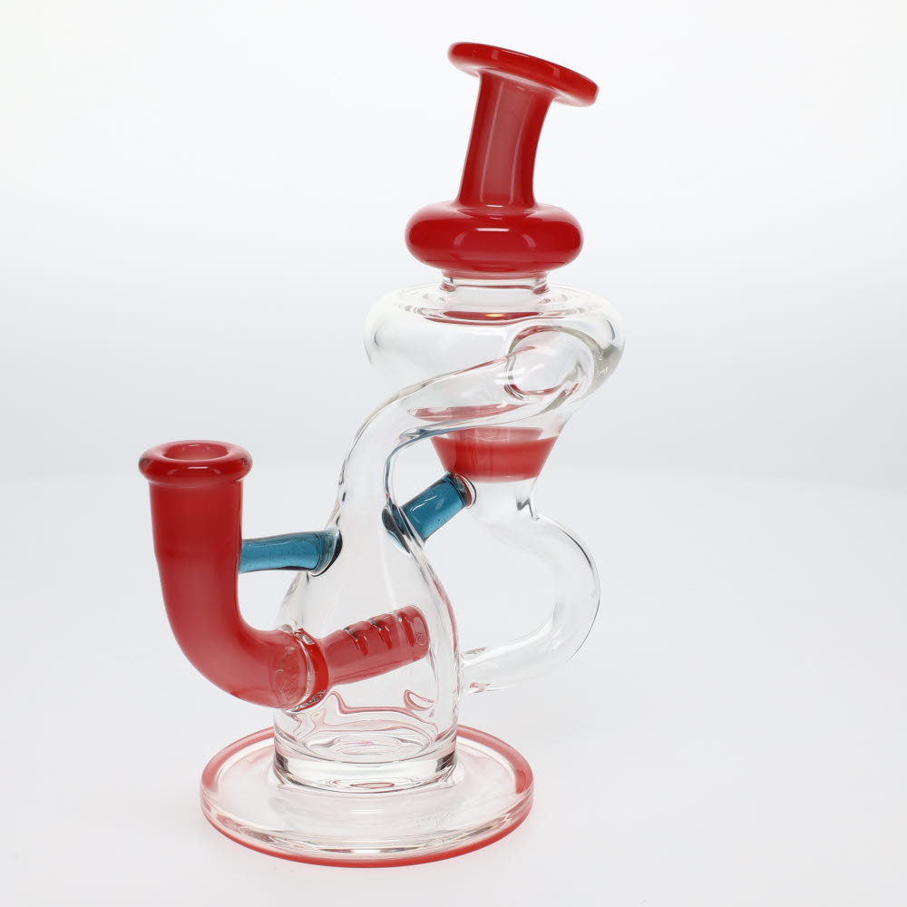 Julian J Glass Red Tube Recycler – Sunshine Daydream