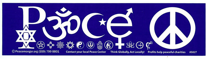 Peace (Coexist) Bumper Sticker – Sunshine Daydream